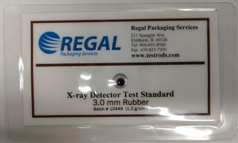 Laminate Test Cards - Rubber for Food X-ray Inspection | Testrods.com