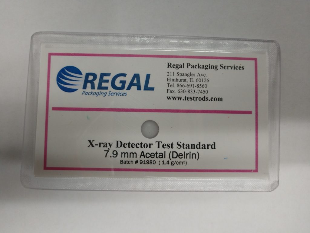 Thermoform Test Cards, Acetal for X-ray Inspection | Testrods.com