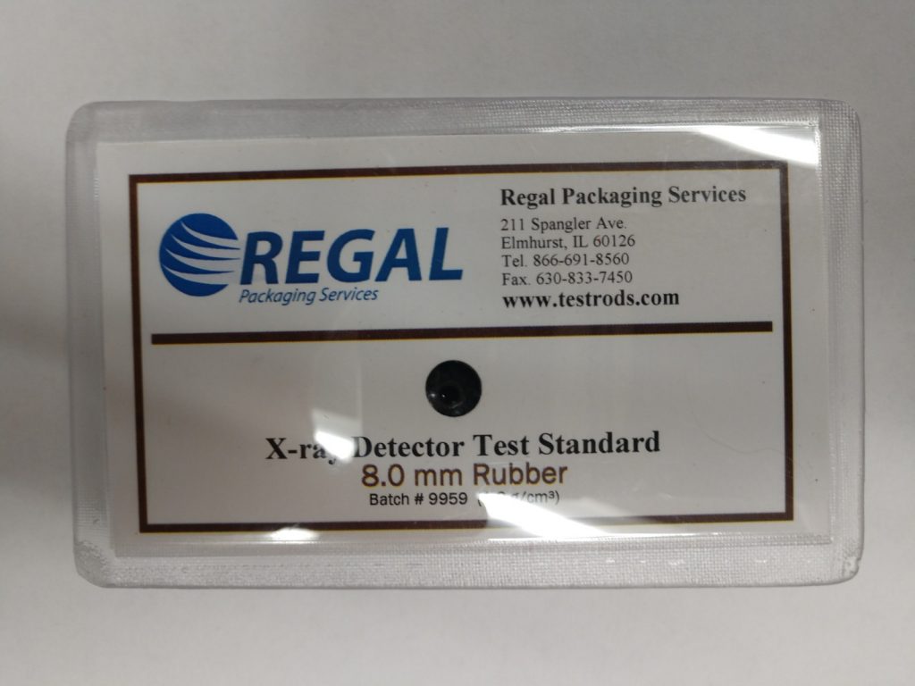 Laminate Test Cards - Rubber for Food X-ray Inspection | Testrods.com