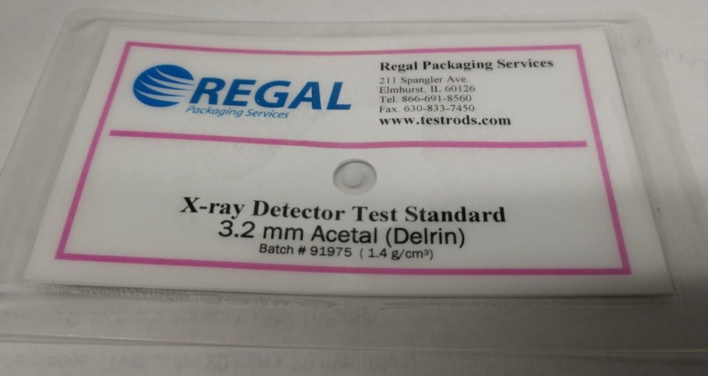 Laminate Test Cards (Acetal) for X-ray Inspection | Testrods.com