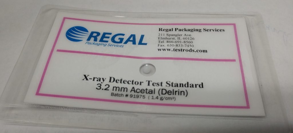 Laminate Test Cards (Acetal) for X-ray Inspection | Testrods.com