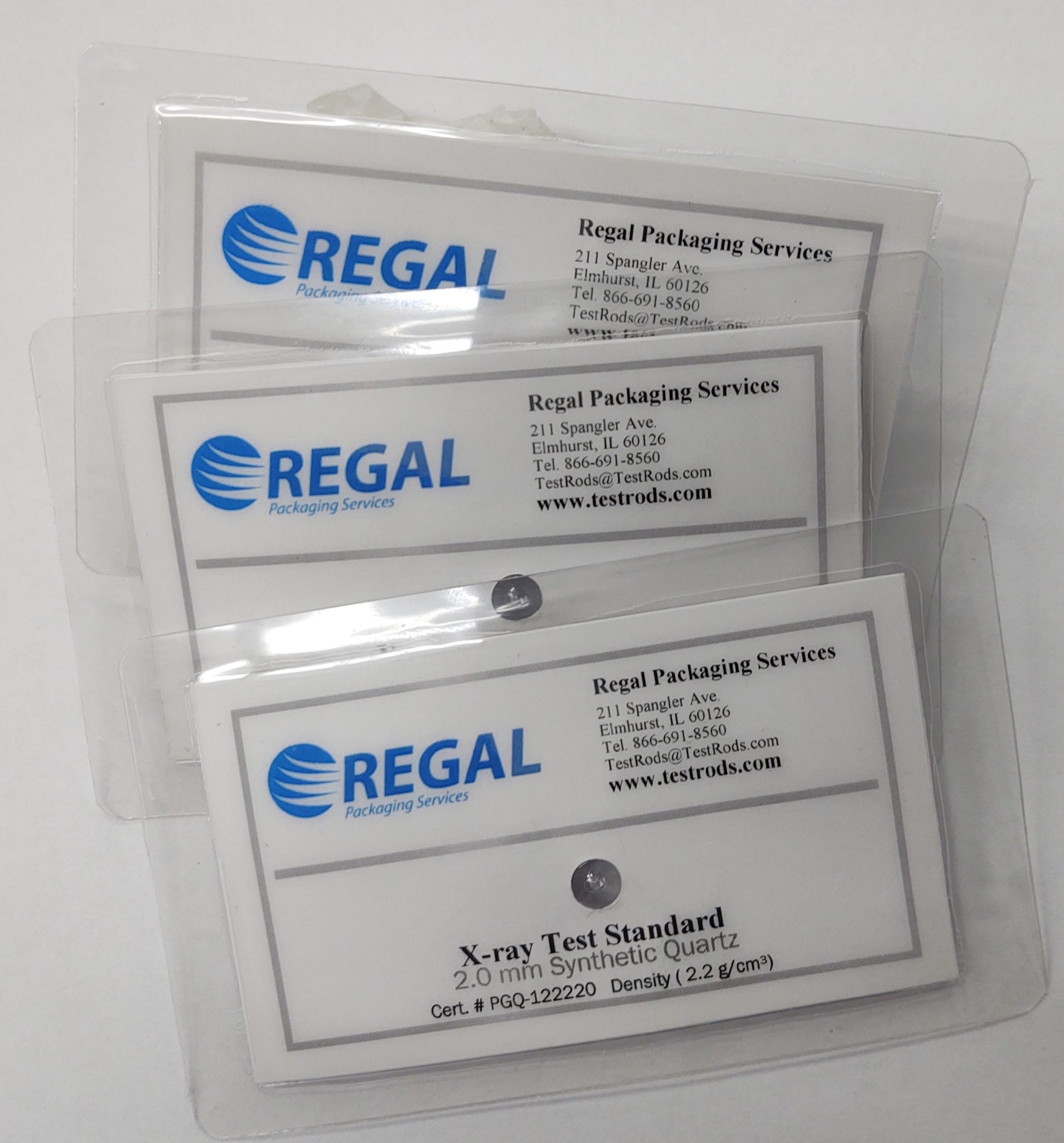 Laminate Test Cards - Xray - Fused Quartz Glass | Testrods.com