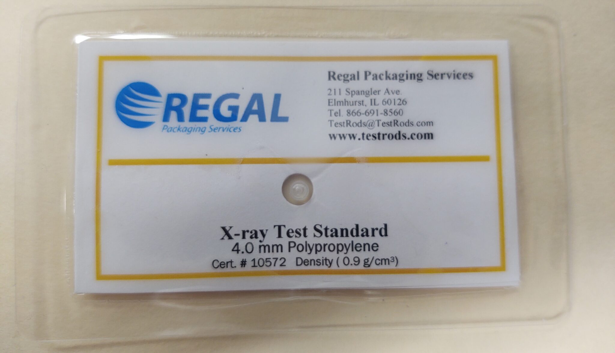 Laminate Test Cards (PTFE) for X-ray Inspection | Testrods.com